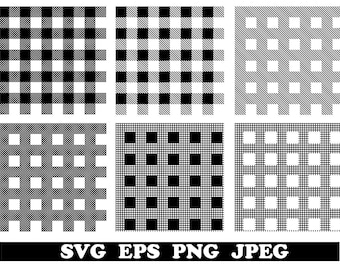 Plaid svg | Etsy