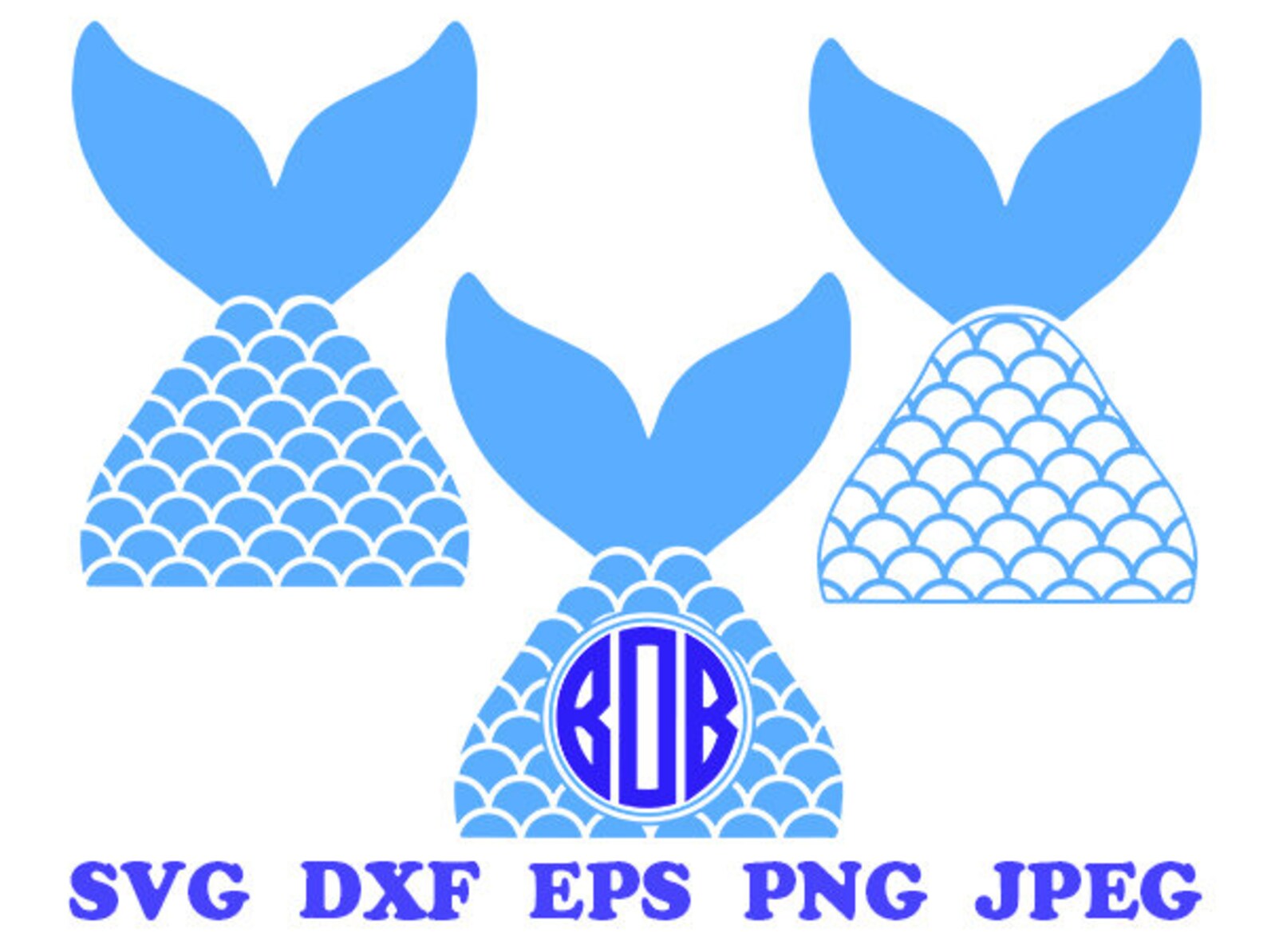 Fish tails svg mermaid tail svg fish svg fish tail dxf | Etsy