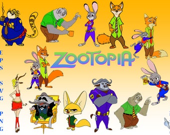 Zootopia clipart | Etsy