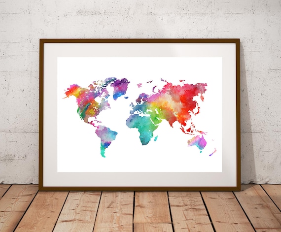 Rainbow World Map