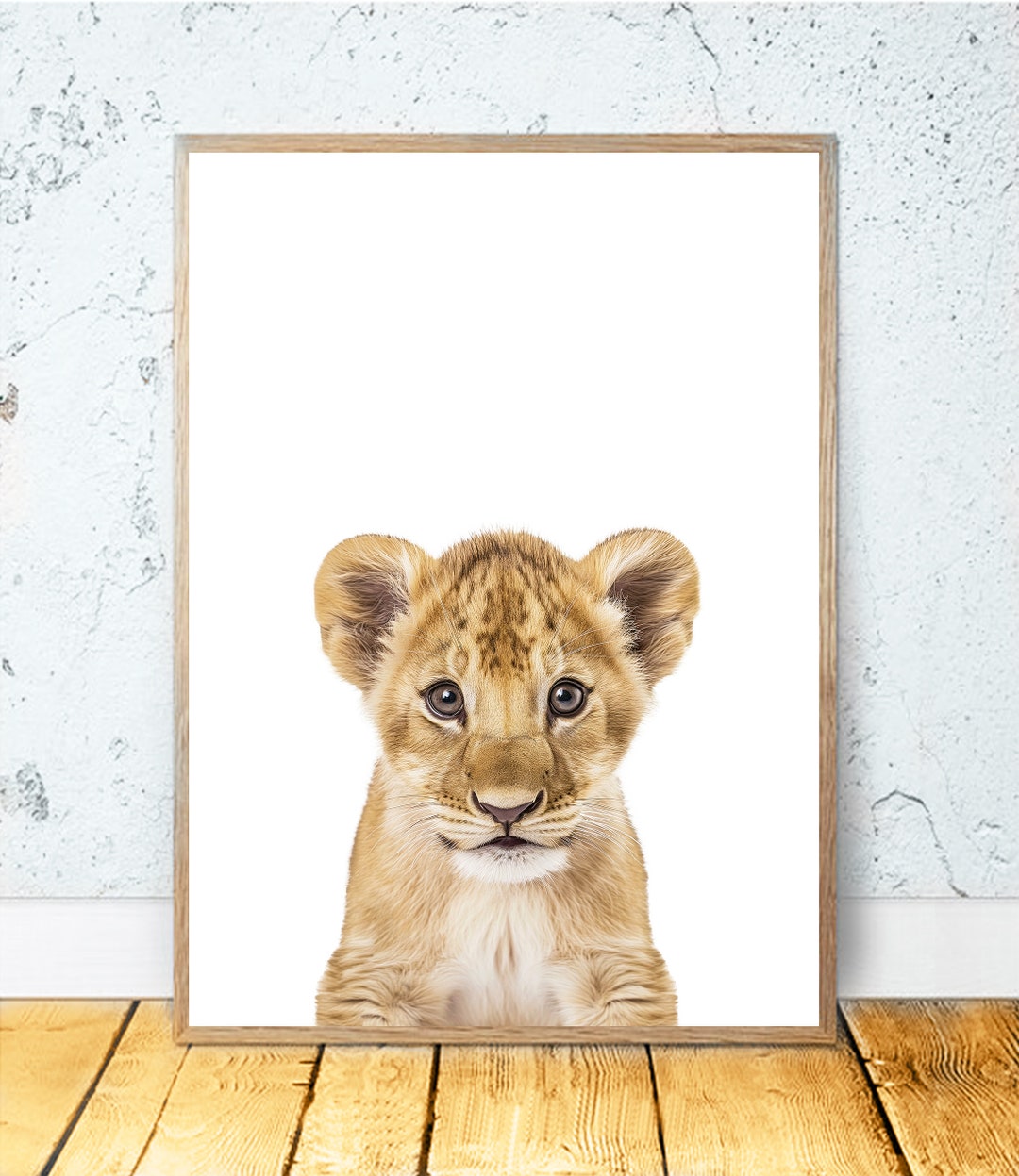 Baby Lion PRINTABLE ART, Baby Lion Print Baby Lion Poster Nursery Baby ...