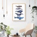 Watercolor Whales Print Kids Room Decor Nautical Ocean Print - Etsy