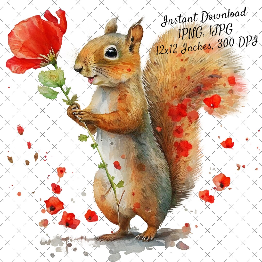 Cute Squirrel Sublimation PNG PRINTABLE Squirrel Png, Sublime Download, Gift, Subliming Designs ...