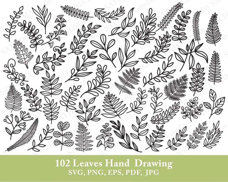 Hoja svg / Hojas svg / Imágenes prediseñadas de hoja / Silueta de hoja ...