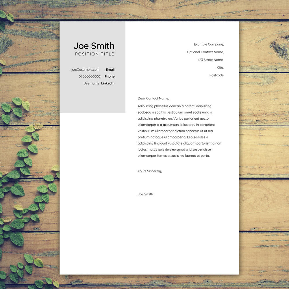 Professional Resume Template Grey Resume Template Neutral - Etsy
