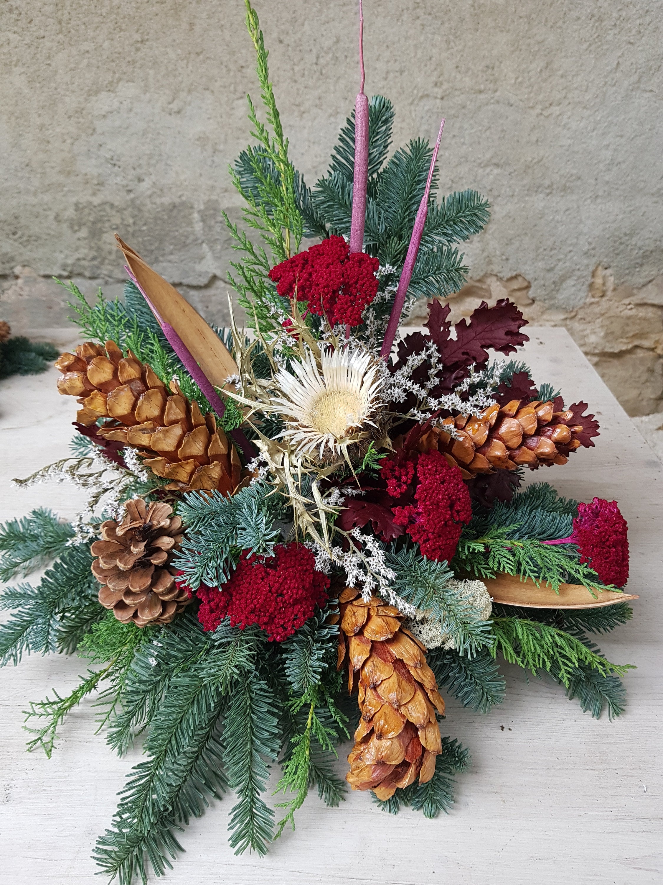 Edles Bukette-Grabgesteck-Friedhofgestecke-