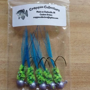 Hand tied crappie jigs | Etsy