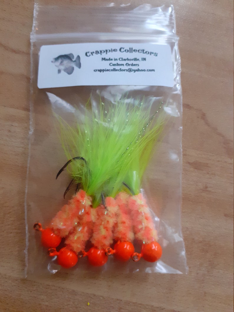 Hand tied crappie jigs | Etsy