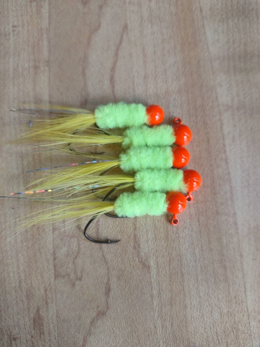 Hand tied crappie jigs | Etsy