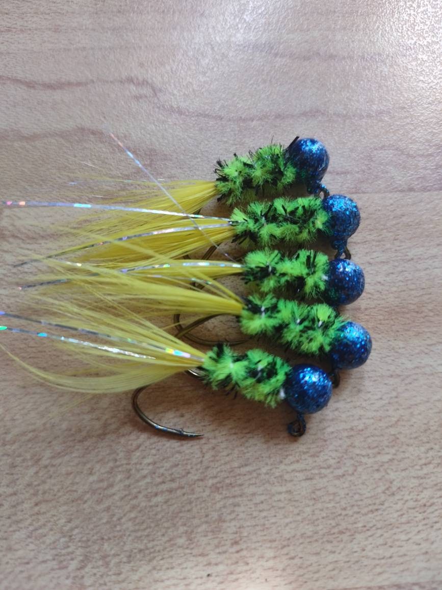 Hand tied crappie jigs | Etsy