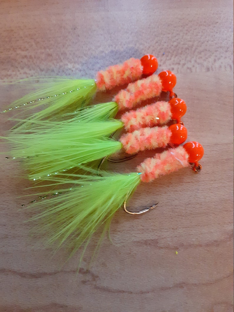 Hand tied crappie jigs | Etsy