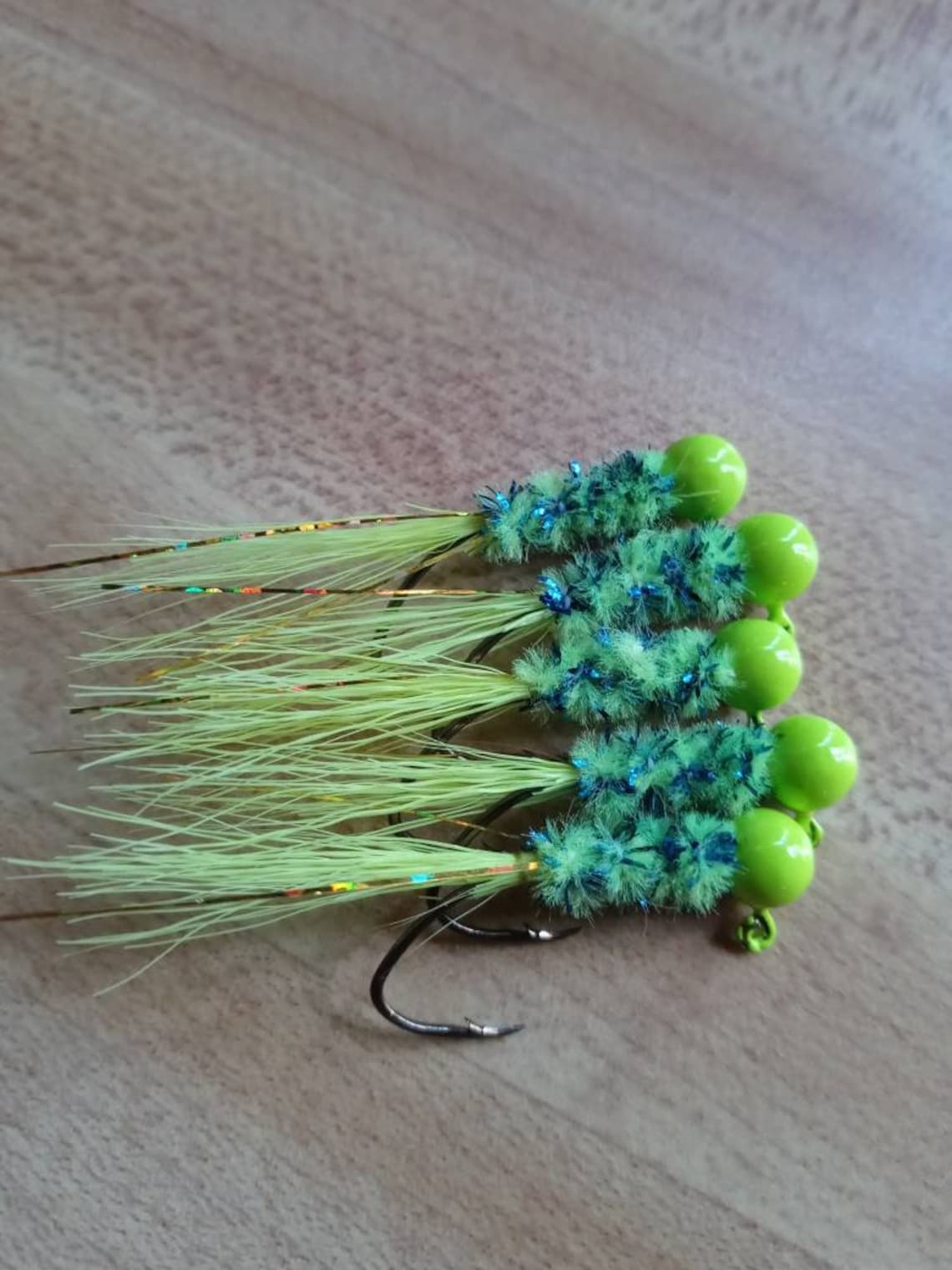 Hand tied crappie jigs | Etsy