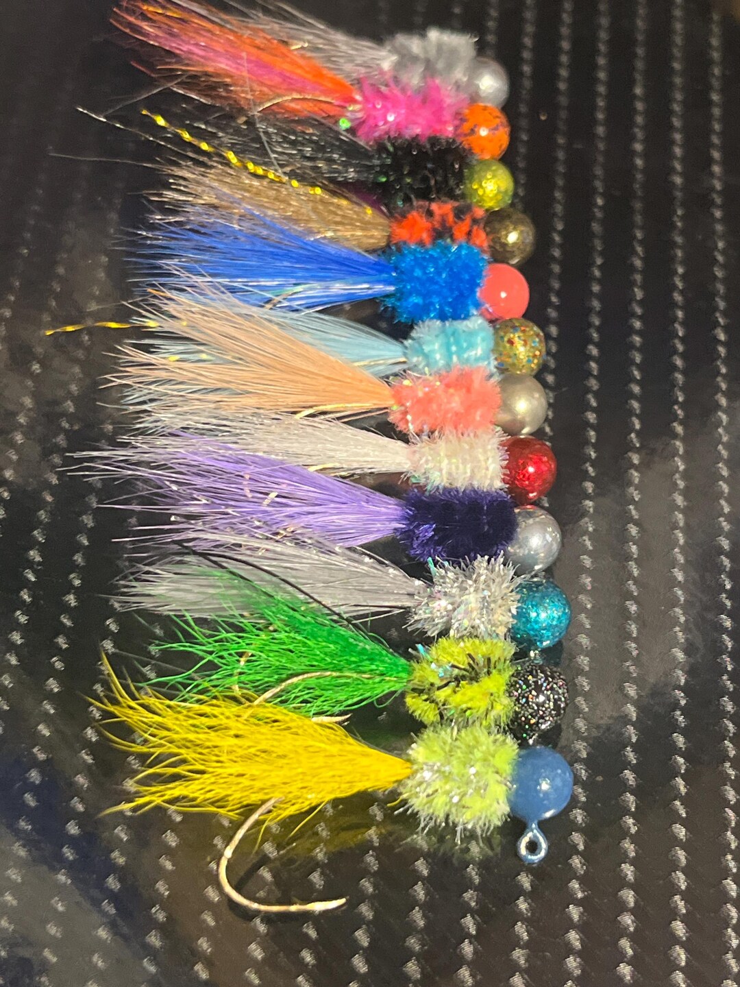 Hand Tied Crappie Jigs (variety Pack) - Etsy