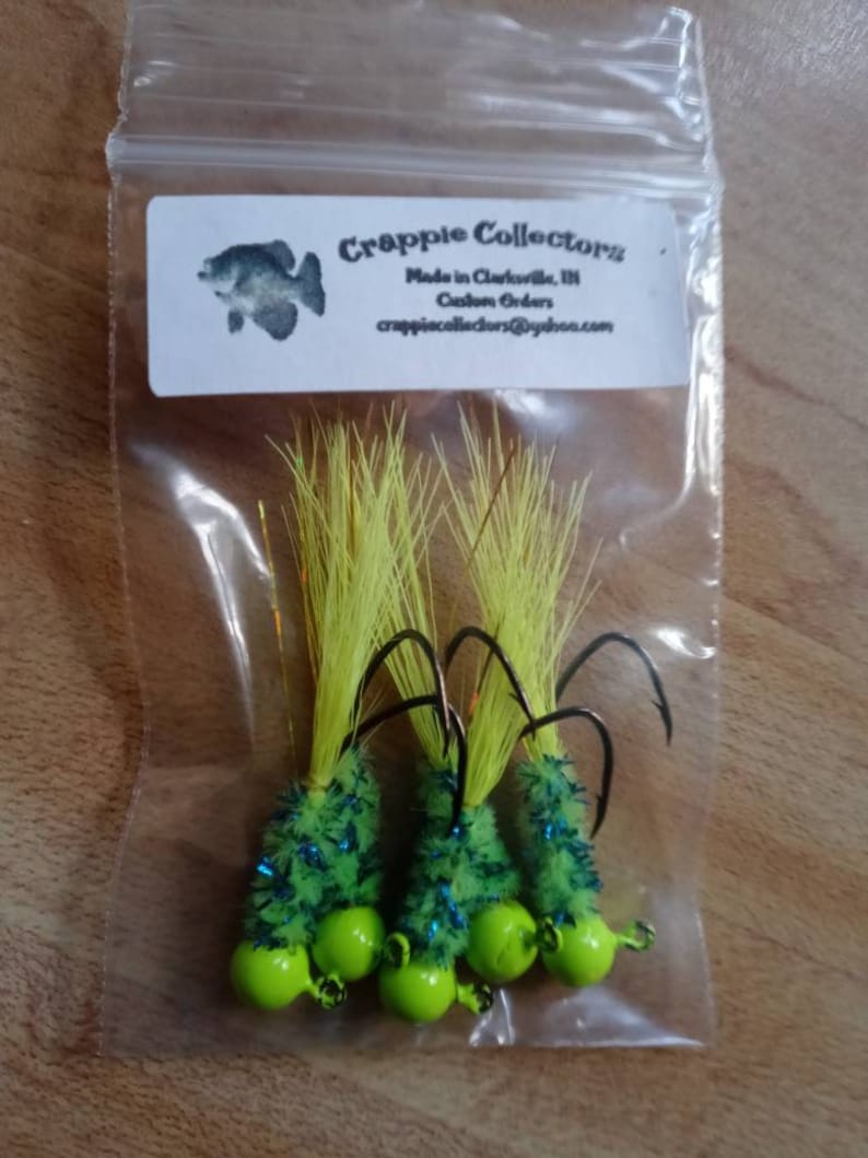 Hand tied crappie jigs | Etsy