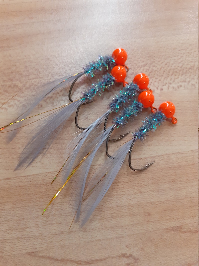 Hand tied crappie jigs | Etsy