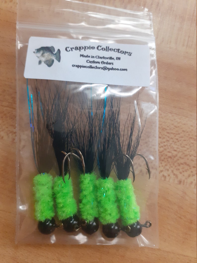 Hand tied crappie jigs | Etsy