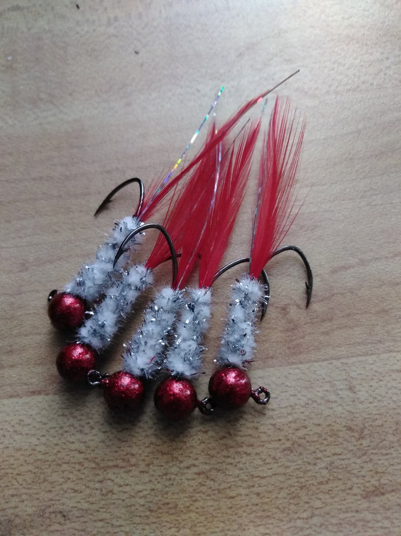 Hand tied crappie jigs | Etsy