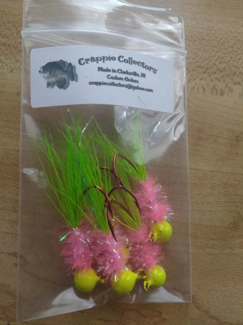 Hand Tied Crappie Jigs | Etsy