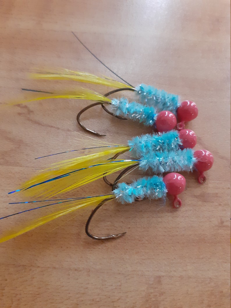Hand tied crappie jigs | Etsy