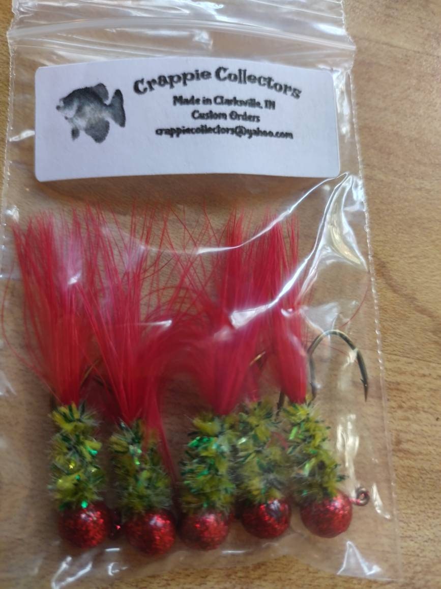 Hand tied crappie jigs | Etsy