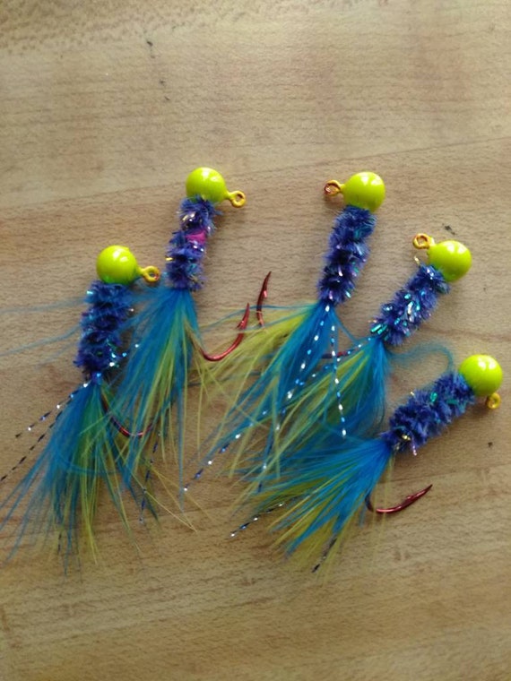 Hand tied crappie jigs | Etsy