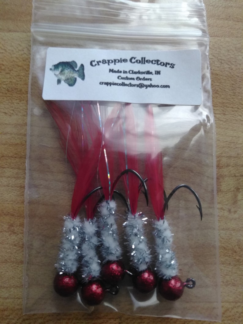 Hand tied crappie jigs | Etsy