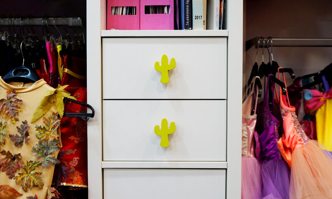 Cactus Knob Cactus Pull Cactus Decor Desert Decor Nursery - Etsy