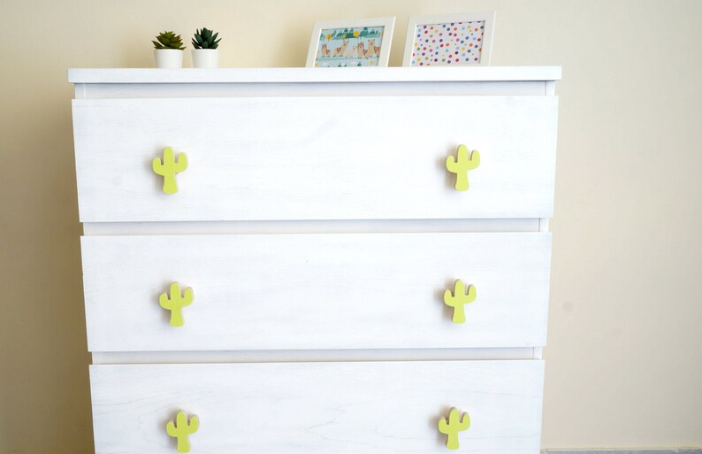 Cactus Knob Cactus Pull Cactus Decor Desert Decor Nursery - Etsy