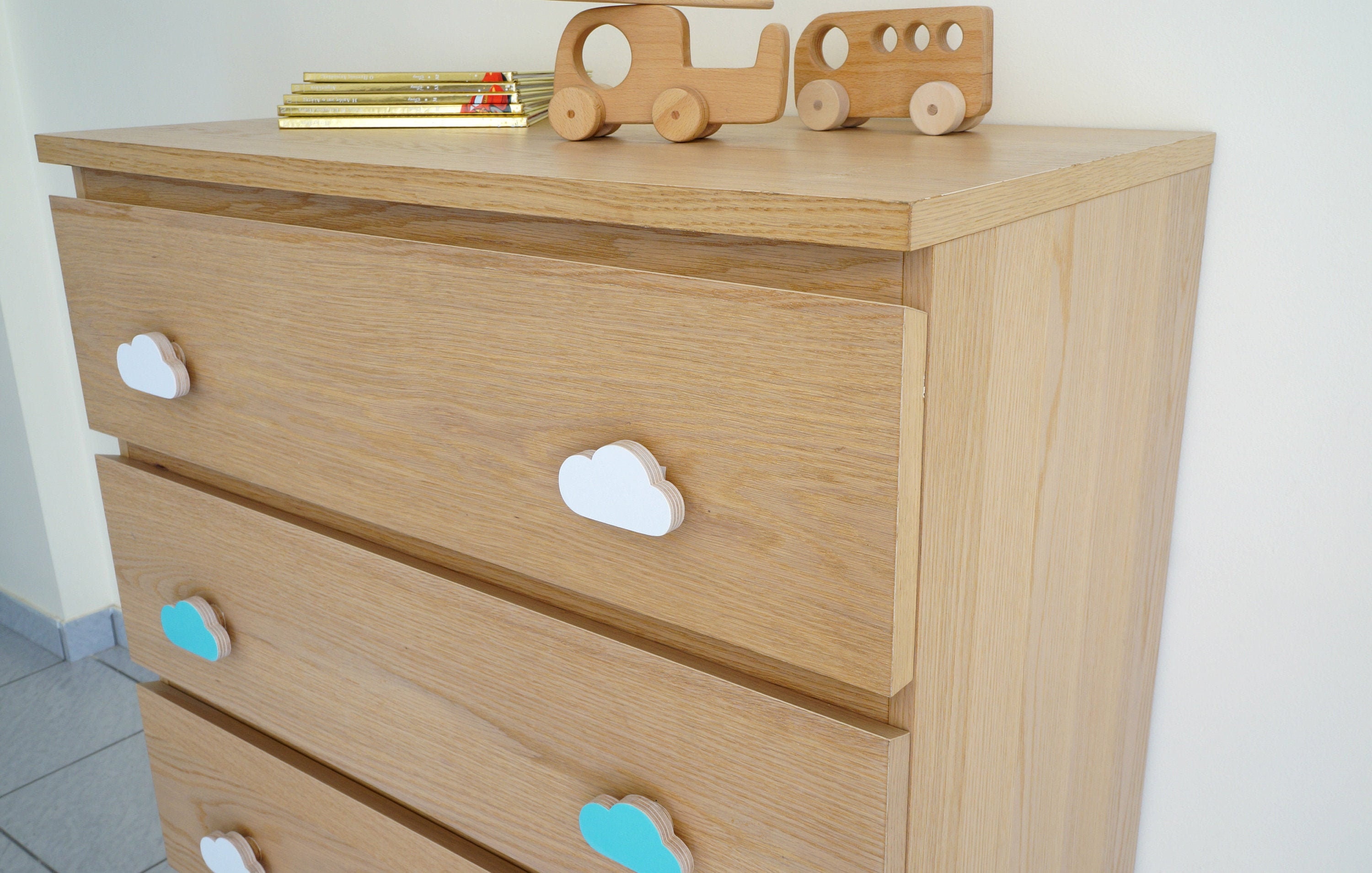Cloud Drawer Pulls Knobs Nursery Dresser Knobs Cloud | Etsy