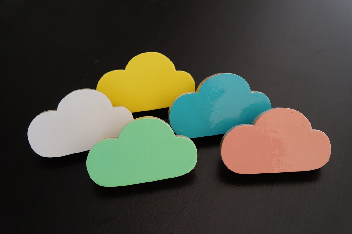 Cloud Drawer Pulls Knobs Nursery Dresser Knobs Cloud | Etsy