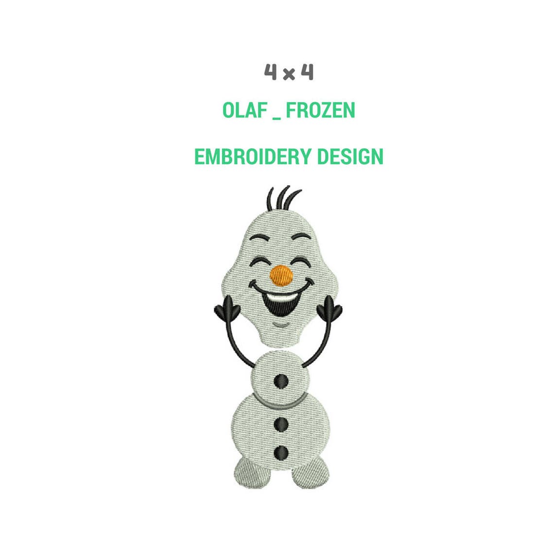 Olaf Embroidery Design Machine Embroidery Design Frozen - Etsy