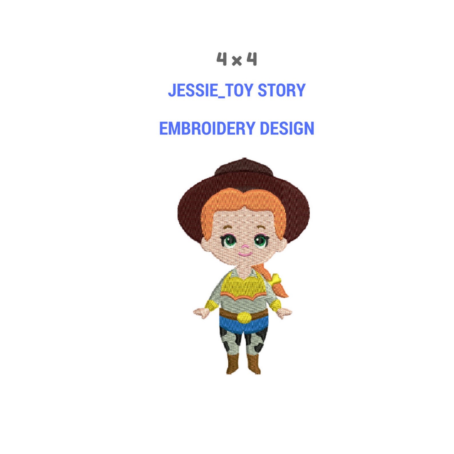 Toy Story Jessie Embroidery Design Machine Embroidery Design - Etsy
