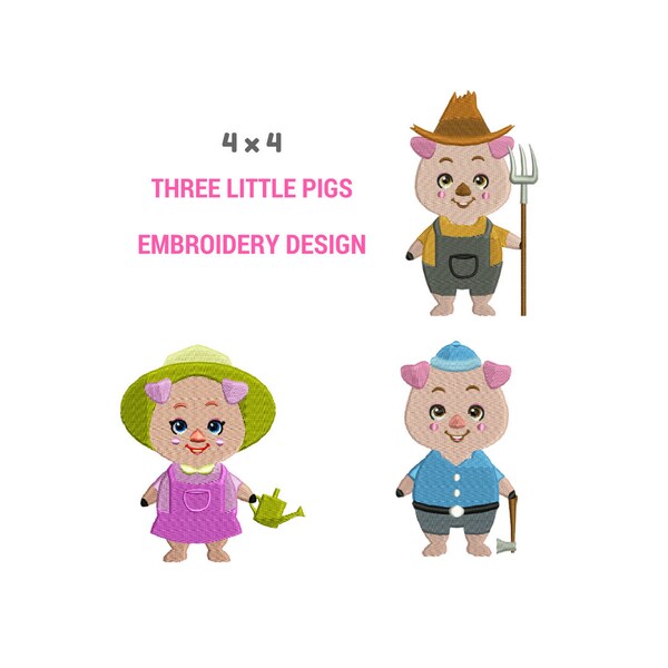 Three Little Pigs - Etsy