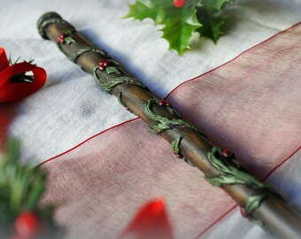 Holly Wand - Etsy