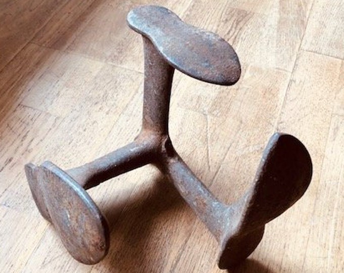 Cast Iron Cobblers Antique Triple Anvil for Shoe Repairs/cobbler Stand ...