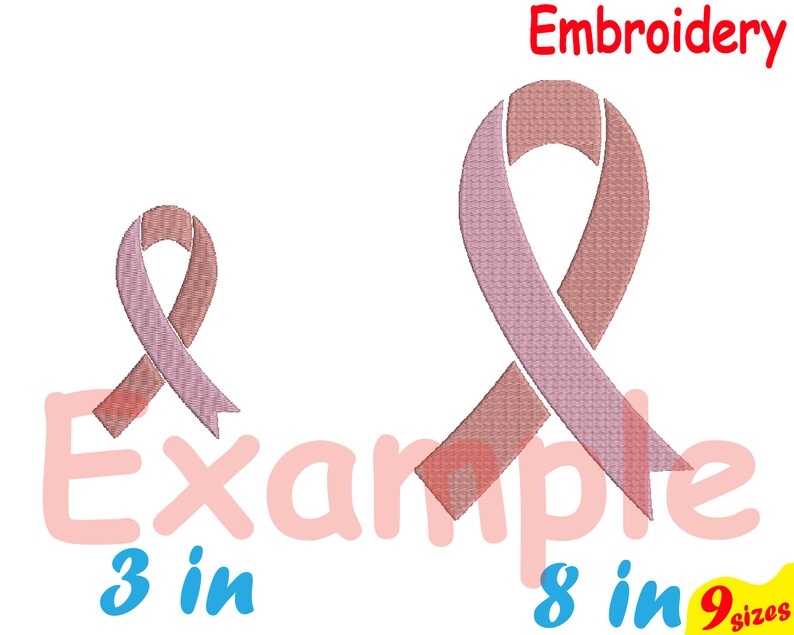 Cancer Awareness Ribbon Designs for Embroidery Machine Instant | Etsy
