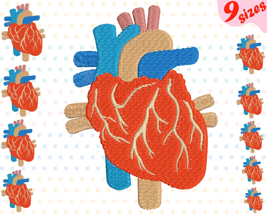 Heart Embroidery Design Machine Instant Download Commercial Use Digital ...