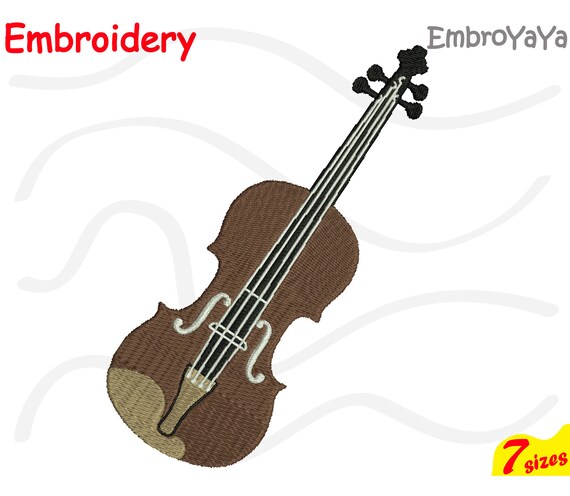 Violin Designs for Embroidery Machine Instant Download - Etsy
