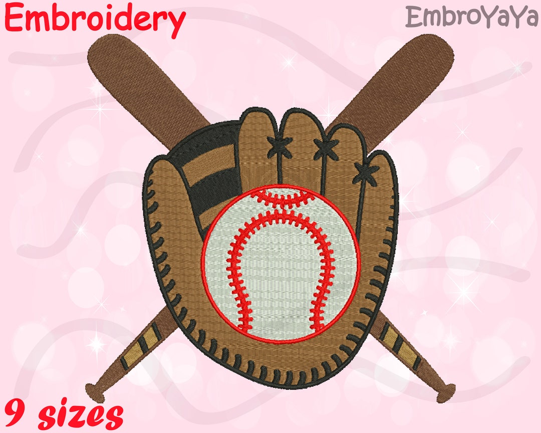 Baseball Designs for Embroidery Machine Instant Download - Etsy