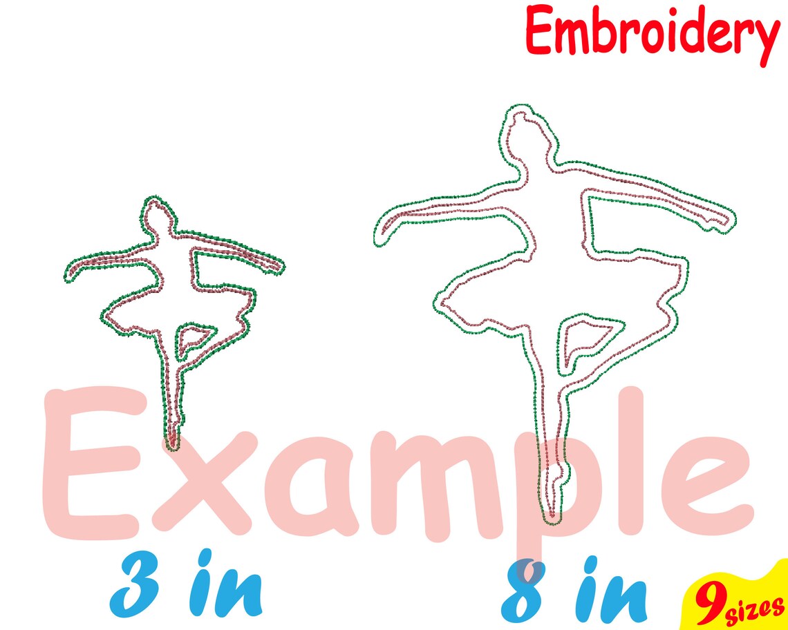 Ballet Designs for Embroidery Machine Instant Download - Etsy