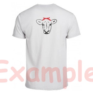 Cow Head Whit Bandana Embroidery Design Machine Instant Download ...
