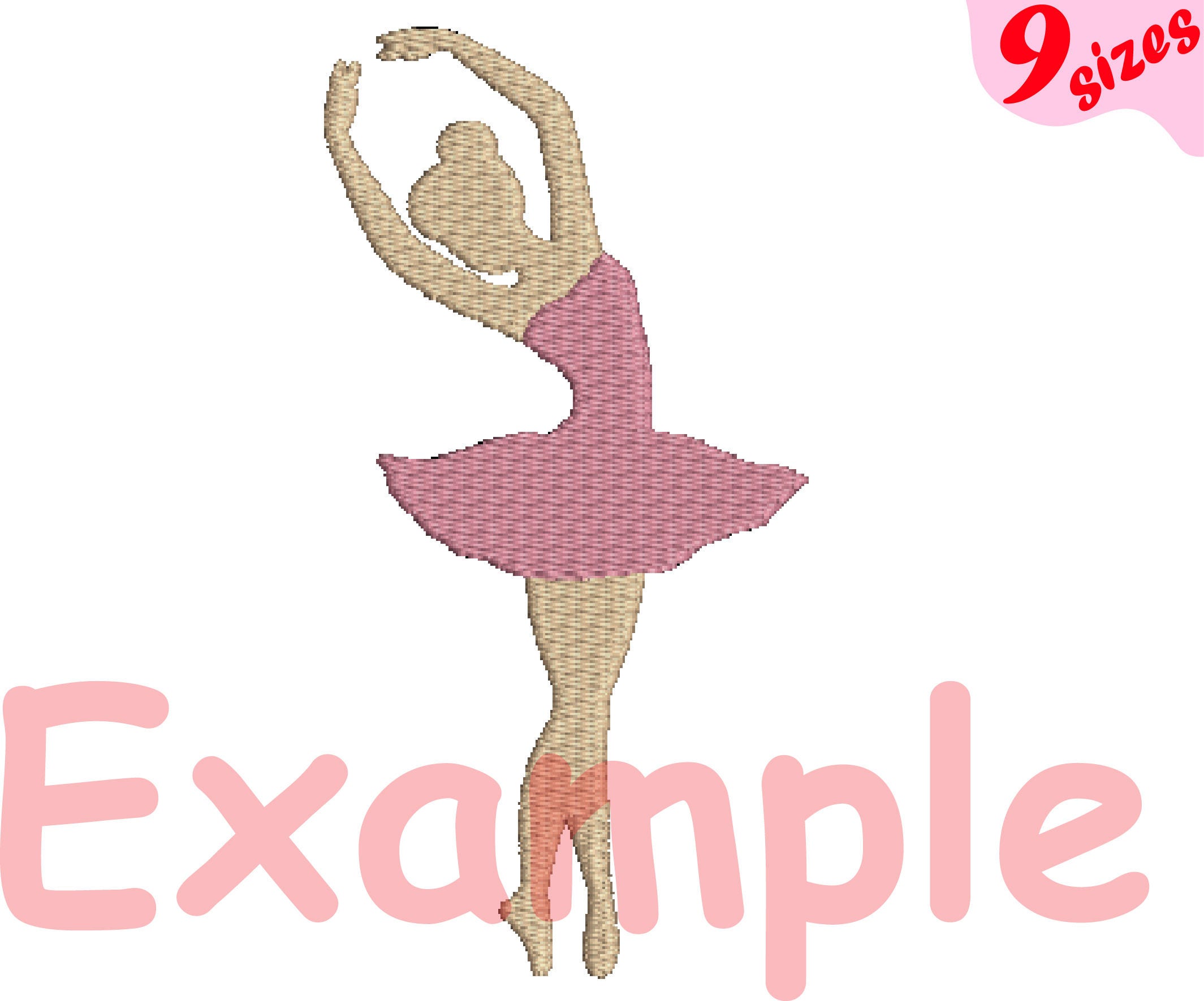 Ballet Ballerina Embroidery Design Instant Download Commercial | Etsy