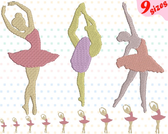 Ballet Ballerina Embroidery Design Instant Download Commercial | Etsy