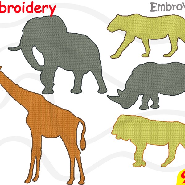 Circus Animals Machine Embroidery Design - Etsy