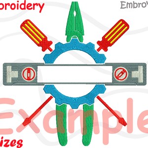 Mechanic Tools Designs for Embroidery Machine Instant Download ...