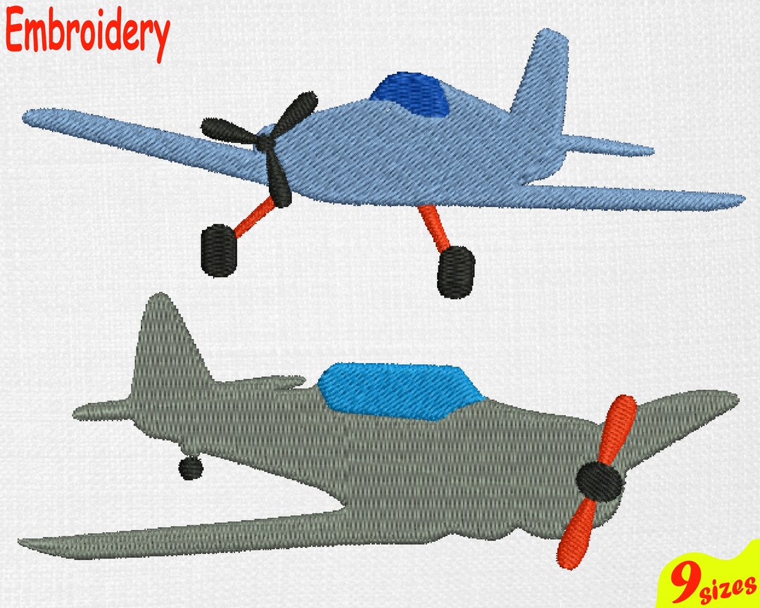 Planes Airplane Designs for Embroidery Machine Instant Download ...