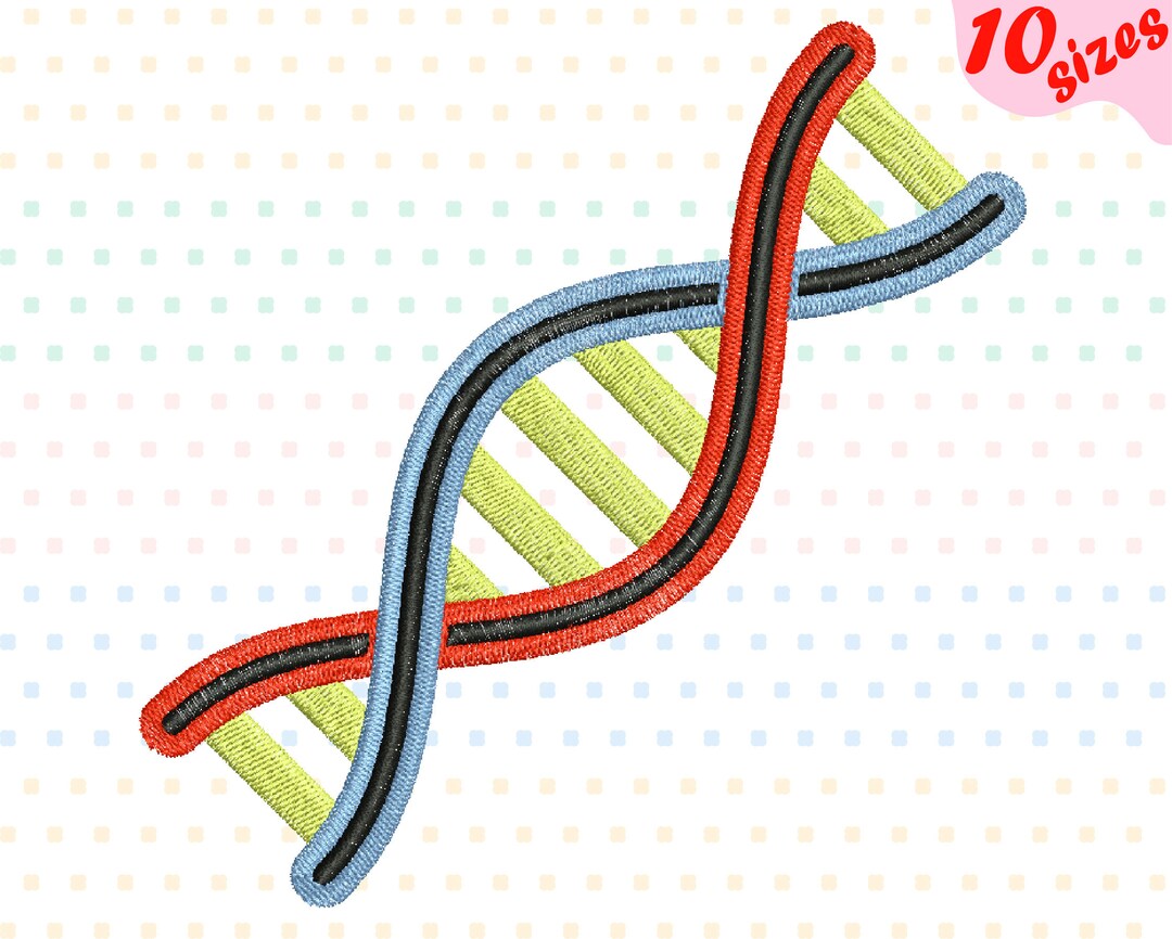 DNA Structure Science Designs for Embroidery Machine Instant Download ...