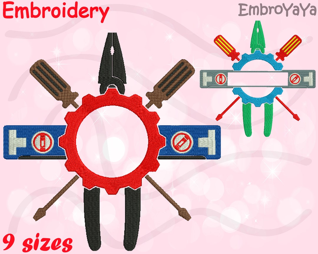 Mechanic Tools Designs for Embroidery Machine Instant Download ...