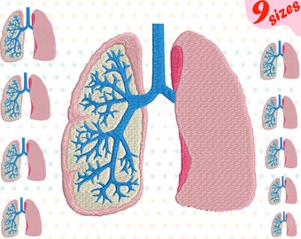 Organs Anatomy Embroidery Design Machine Instant Download | Etsy