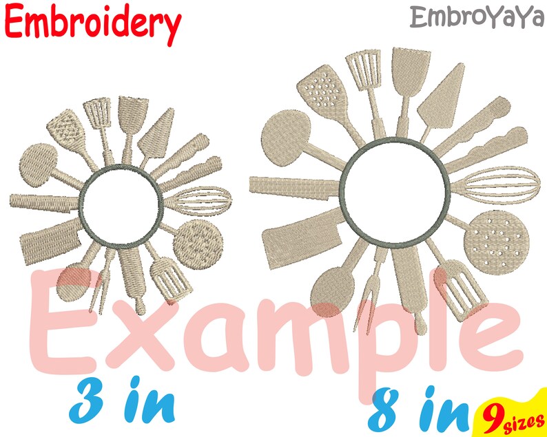 Split Kitchen Designs for Embroidery Machine Instant Download | Etsy